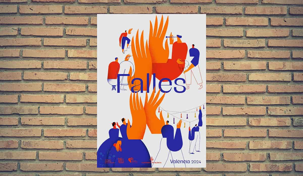 Juárez Casanova Crafts the New Captivating Fallas 2024 Poster - Valencian